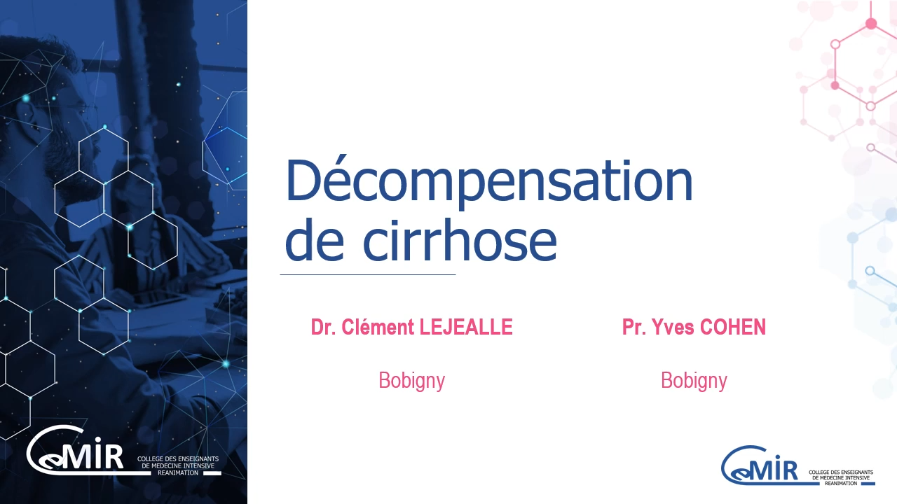 54. Décompensation de cirrhose | CeMIR